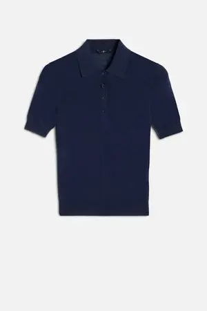 7 For All Mankind Silk Blend Polo