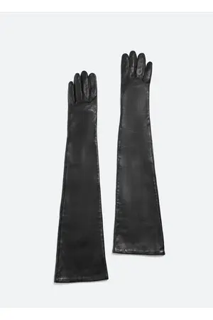 Sea Regina Leather Gloves - Black