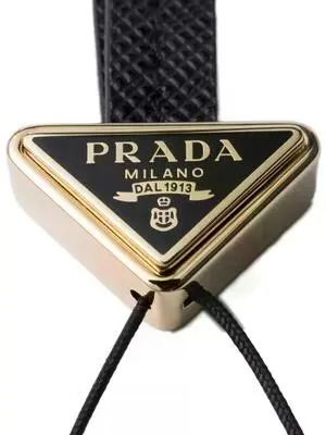 Prada Triangle-logo Leather Phone Strap