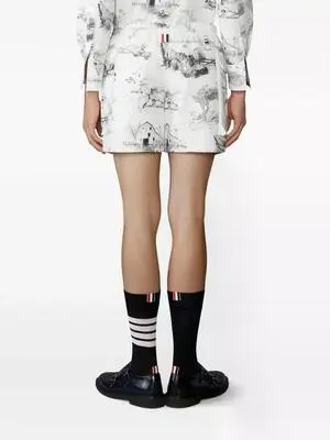 Thom Browne Graphic-print Cargo Shorts