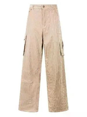 Roberto Cavalli Jaguar-print Cargo Pants