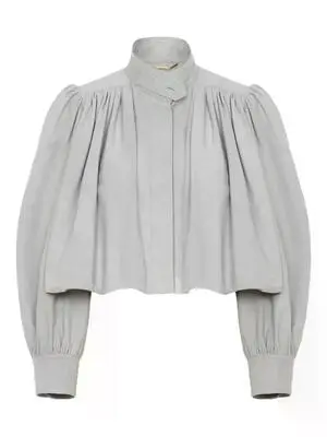 Chloé Balloon-sleeve High-neck Jacket