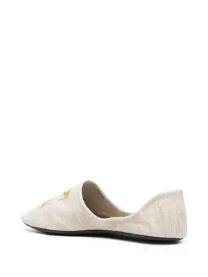 Off-White Embroidered Cross Shoes