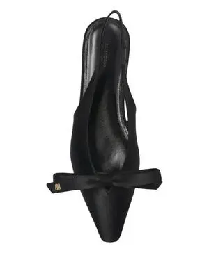 Balenciaga Bow Slingback Flat Pumps