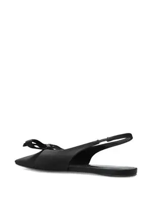 Balenciaga Bow Slingback Flat Pumps