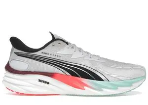 PUMA Velocity Nitro 4 Hyrox Sneakers - Puma White/mint Melt/glowing Red