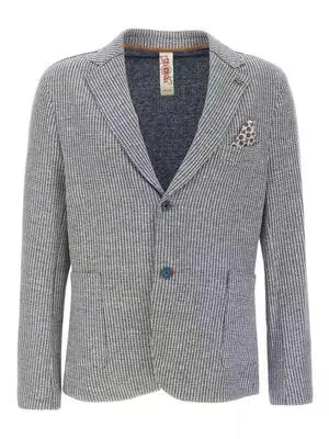 BOB Textured-weave Blazer With Peak Lapels