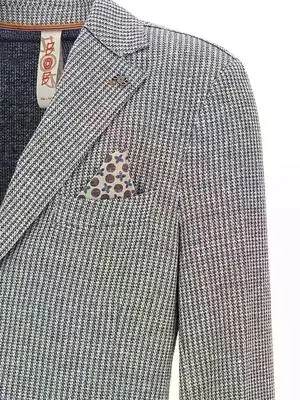 BOB Textured-weave Blazer With Peak Lapels