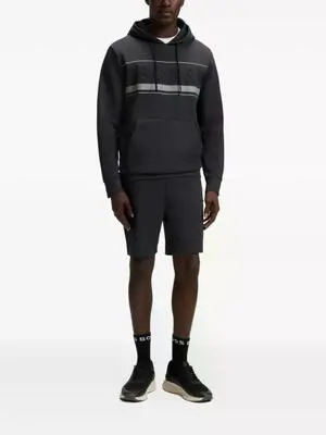 BOSS Logo Band Cotton Sweatshirt - Black