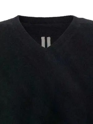 Rick Owens V-neck Sweater - Black