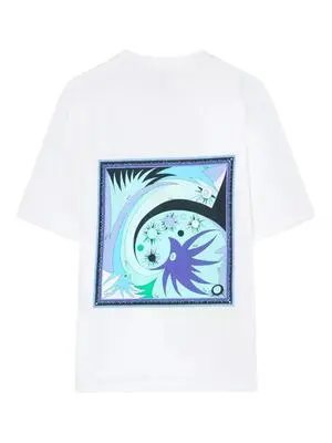 Emilio Pucci Cotton Back Printed T-shirt