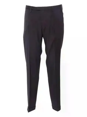BRIGLIA 1949 Cuffed Trousers - Blue