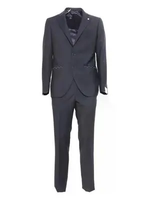 LUIGI BIANCHI MANTOVA Scalloped-detail Suit - Grey