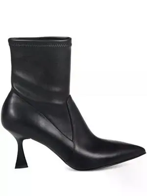 SERGIO LEVANTESI Janet Pointed-toe Sock Boots - Black