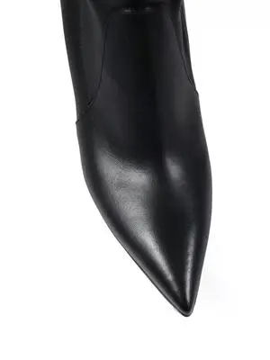 SERGIO LEVANTESI Janet Pointed-toe Sock Boots - Black