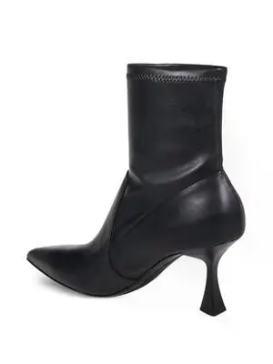 SERGIO LEVANTESI Janet Pointed-toe Sock Boots - Black