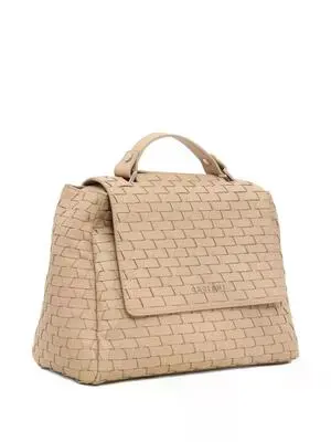 ORTIGNI Woven Leather Shoulder Bag