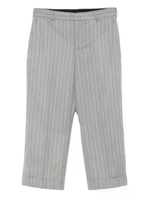 Moschino Pinstripe Cropped Trousers