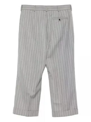 Moschino Pinstripe Cropped Trousers