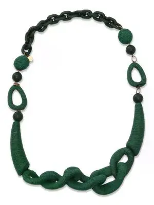 Max Mara Teismo Chain Necklace - Green