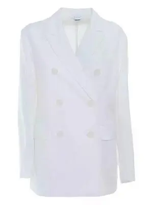 Aspesi Cotton-linen Blend Double-breasted Blazer