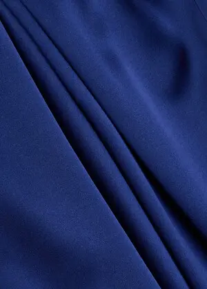 Max Mara Leisure Stretch-silk Top - Blue