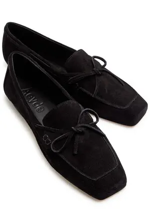 AeydĒ Jasper Suede Loafers - Black