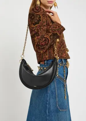 Chloé Leather Shoulder Bag - Black