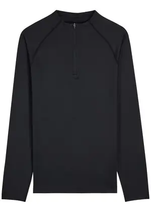 CONDITION Stretch-jersey Quarter-zip Top
