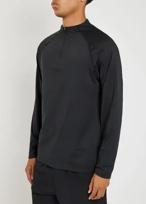CONDITION Stretch-jersey Quarter-zip Top