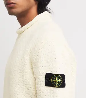 Stone Island Cable-knit Rollneck Sweater