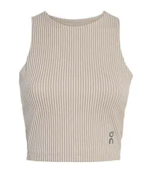 On All-day Ribbed Cropped Tank Top