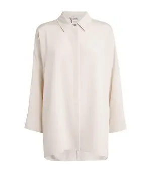 Max Mara Silk-blend Shirt Jacket