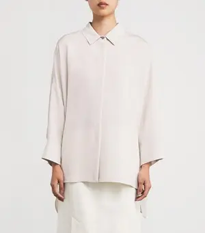 Max Mara Silk-blend Shirt Jacket