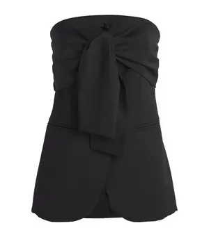 Max Mara Virgin Wool Strapless Waistcoat