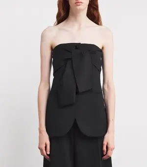 Max Mara Virgin Wool Strapless Waistcoat