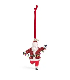 Harrods Father Christmas Tree Decoration - Red
