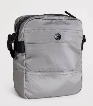 Stone Island Coated Nylon Logo Cross-body Bag - Grey