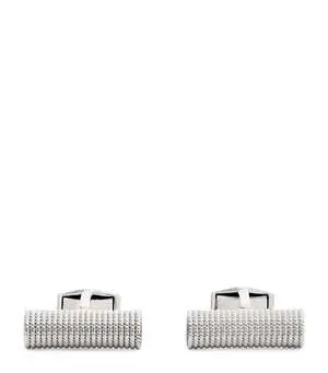 Tateossian Polished Cable Rope Cufflinks - Silver