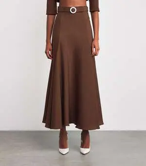 EDELINE LEE Jacquard Jete Midi Skirt