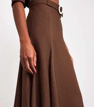 EDELINE LEE Jacquard Jete Midi Skirt