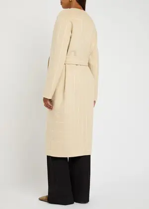 JOSEPH Wool And Silk-blend Coat - Cream