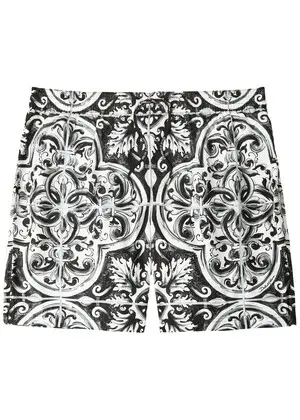 Dolce & Gabbana Printed Shell Swim Shorts