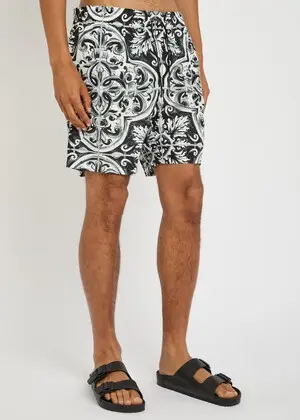 Dolce & Gabbana Printed Shell Swim Shorts