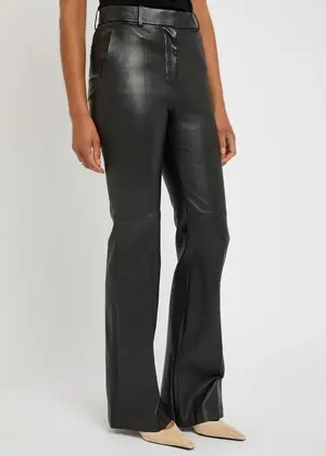JOSEPH Tafira Leather Trousers