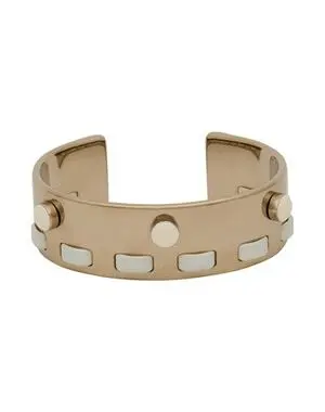 TOD'S Logo Leather And Metal Bracelet - White