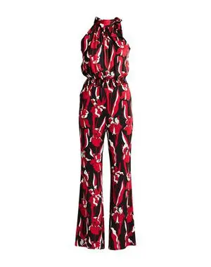 Moschino Floral-print Jersey Jumpsuit - Red