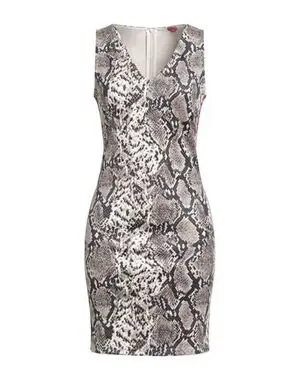 Guess Snakeskin-print Bodycon Mini Dress