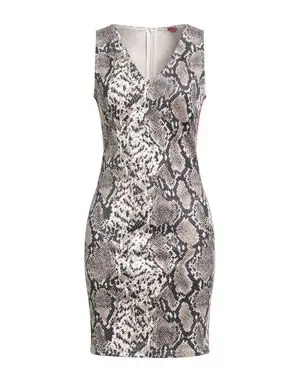 Guess Snakeskin-print Bodycon Mini Dress