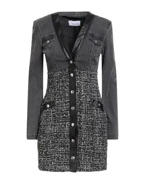 GAËLLE PARIS Tweed Denim Mini Dress